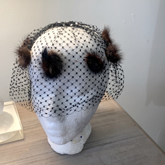 Accessories | Vintage Church Vail With Mink | Poshmark